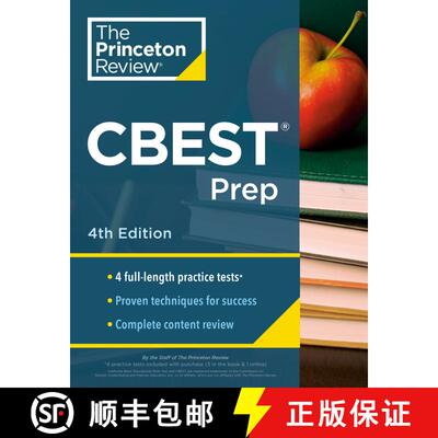 【3-4周达】Princeton Review CBEST Prep, 4th Edition: 3 Practice Tests + Content Review + Strategies t... [9780525568827]
