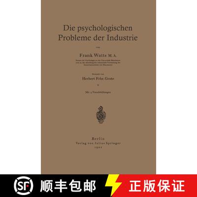 【3-4周达】Die psychologischen Probleme der Industrie [9783642938832]