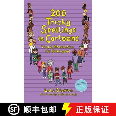 【3-4周达】200 Tricky Spellings in Cartoons: Visual Mnemonics for Everyone - UK edition [9781787755420]