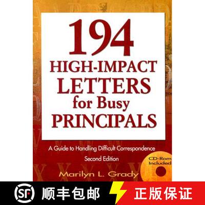 【3-4周达】194 High-Impact Letters for Busy Principals: A Guide to Handling Difficult Correspondence ... [9781412915991]