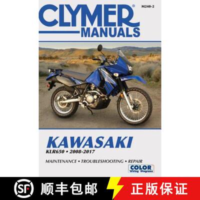 【3-4周达】Kawasaki KLR650 Clymer Motorcycle Repair Manual: 2008-17 [9781620922743]