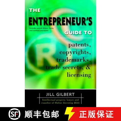 【3-4周达】Entrepreneur's Guide To Patents, copyrights, trademarks, trade secrets & licensing. [9780425194096]