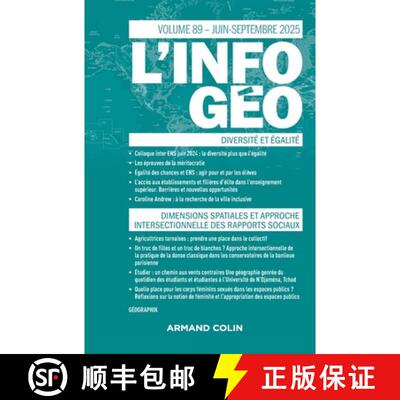 【3-4周达】L'information géographique - n°2-3/2025: Diversité et égalité/Dimension spatiale et a... [9782200936181]
