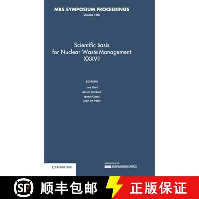 【3-4周达】精装 Scientific Basis for Nuclear Waste Management XXXVII: Volume 1665 [9781605116426]