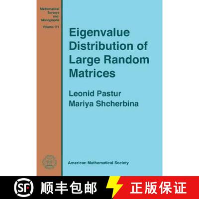 【3-4周达】精装 Eigenvalue Distribution of Large Random Matrices [9780821852859]