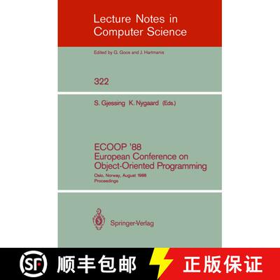 【3-4周达】ECOOP '88 European Conference on Object-Oriented Programming : Oslo, Norway, August 15-17,... [9783540500537]