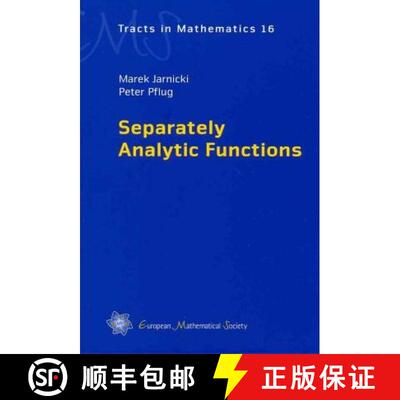 预订 精装 Separately Analytic Functions [9783037190982]
