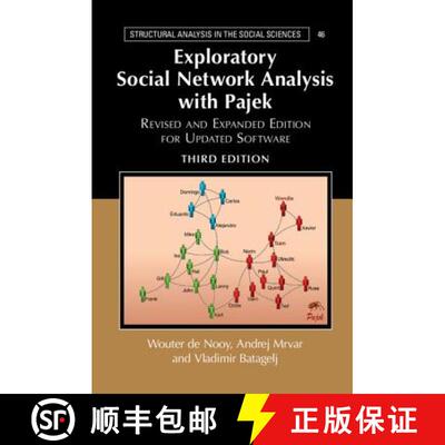 【3-4周达】精装 Exploratory Social Network Analysis with Pajek: Revised and Expanded Edition for Upda... [9781108474146]
