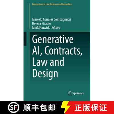 【3-4周达】Generative AI, Contracts, Law and Design [9789819520572]
