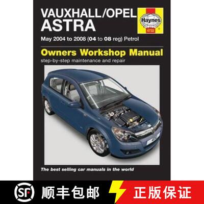 【3-4周达】Vauxhall/Opel Astra Petrol (May 04 - 08) Haynes Repair Manual [9780857338969]