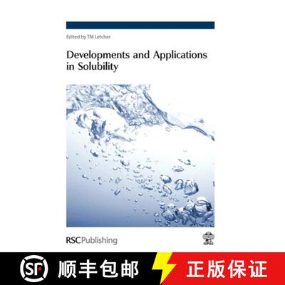 【3-4周达】精装 Developments and Applications in Solubility [9780854043729]