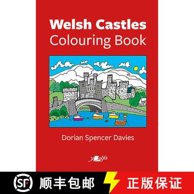 【3-4周达】Welsh Castles Colouring Book [9781784616779]