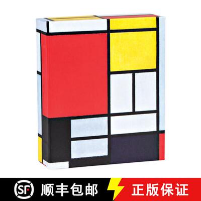 【3-4周达】Teneues - Quicknotes: Piet Mondrian, Notecards with Box, 20 Full Color Notecards, 20 Class... [9781623257255]