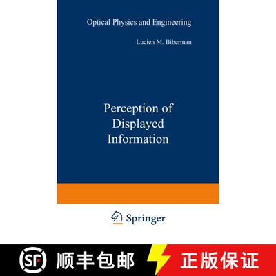 【3-4周达】Perception of Displayed Information (Softcover reprint of the original 1st ed. 1973) [9781468420302]