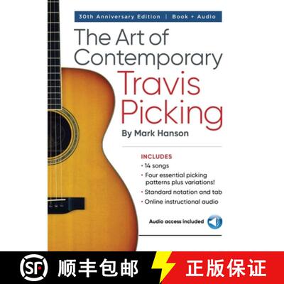【3-4周达】The Art of Contemporary Travis Picking: Learn the Alternating-Bass Fingerpicking Style Boo... [9780936799322]