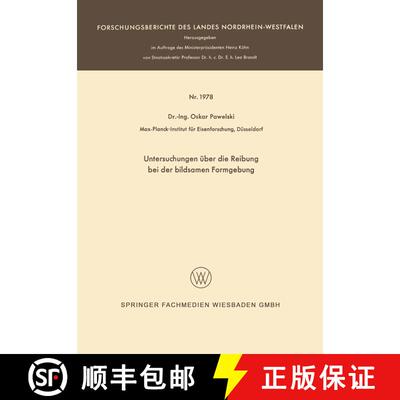 【3-4周达】Untersuchungen UEber Die Reibung Bei Der Bildsamen Formgebung [9783663065623]