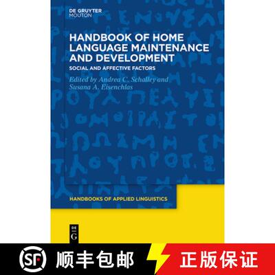【3-4周达】精装 Handbook of Home Language Maintenance and Development: Social and Affective Factors [9781501516894]