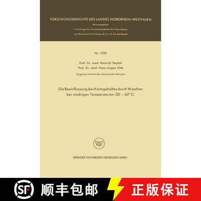 【3-4周达】Die Beeinflussung Des Keimgehaltes Durch Waschen Bei Niedrigen Temperaturen (20-60 Degreesc) [9783663060680]