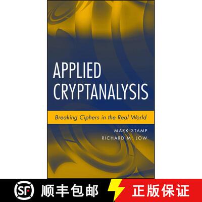 【3-4周达】精装 Applied Cryptanalysis: Breaking Ciphers In The Real World [Wiley计算机] [9780470114865]