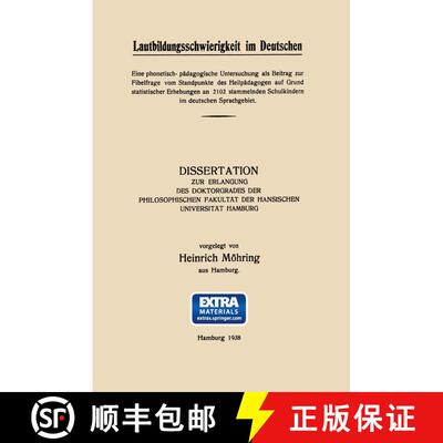 【3-4周达】Lautbildungsschwierigkeit im Deutschen: Eine phonetisch- pädagogische Untersuchung als Be... [9783662313589]