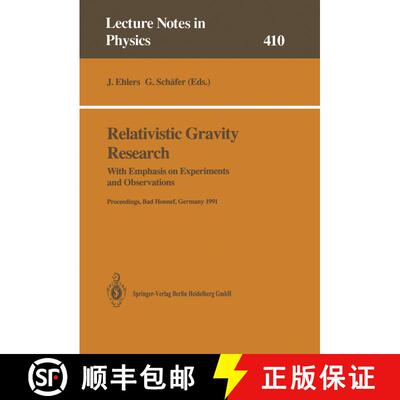 【3-4周达】Relativistic Gravity Research: With Emphasis on Experiments and Observations (Softcover re... [9783662138960]