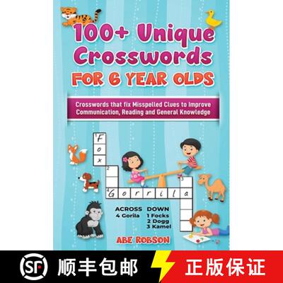 【3-4周达】100+ Crosswords for 6 year olds: Crosswords that Fix Misspelled Clues to Improve Communica... [9781922462879]
