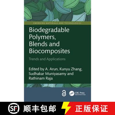 【3-4周达】精装 Biodegradable Polymers, Blends and Biocomposites: Trends and Applications [9781032302492]