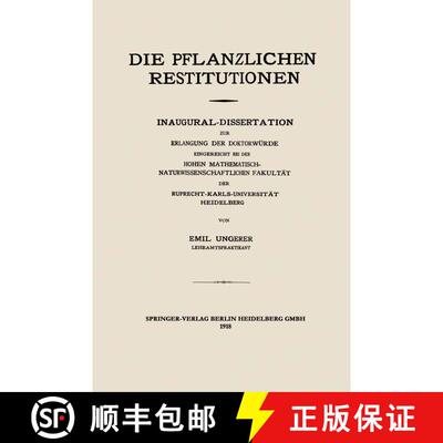 【3-4周达】Die Pflanzlichen Restitutionen [9783662422311]