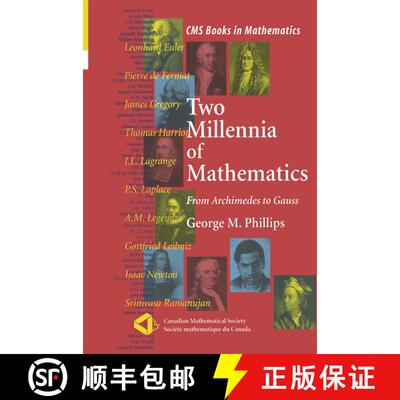【3-4周达】精装 Two Millennia of Mathematics: From Archimedes to Gauss [9780387950228]
