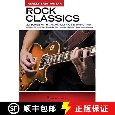 【3-4周达】Rock Classics - Really Easy Guitar Series: 22 Songs with Chords, Lyrics & Basic Tab [9781540040787]