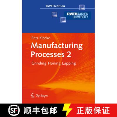 【3-4周达】Manufacturing Processes 2 : Grinding, Honing, Lapping [9783540922582]