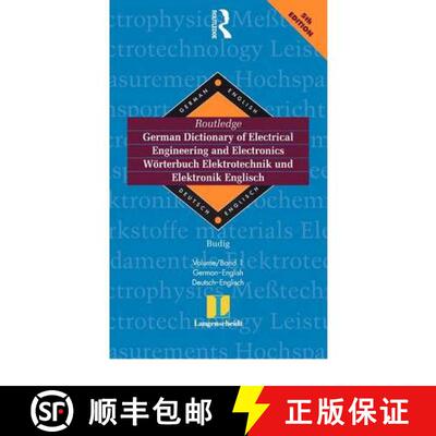 【3-4周达】精装 Routledge German Dictionary of Electrical Engineering and Electronics Worterbuch Elek... [9780415171328]