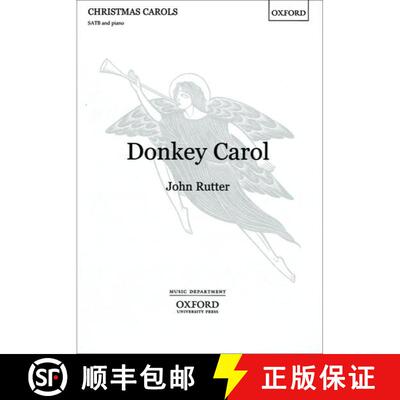 【3-4周达】Donkey Carol: SATB vocal score (SATB vocal score) [9780193430556]
