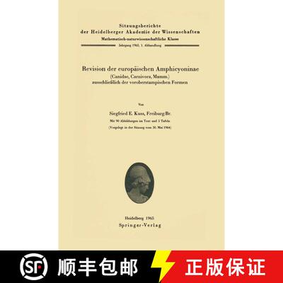 【3-4周达】Revision der europäischen Amphicyoninae: (Canidae, Carnivora, Mamm.) ausschlie?lich der v... [9783540033998]