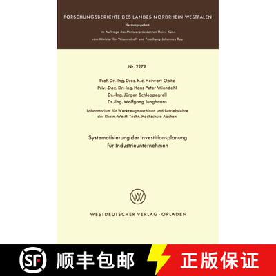 【3-4周达】Systematisierung der Investitionsplanung für Industrieunternehmen [9783531022796]