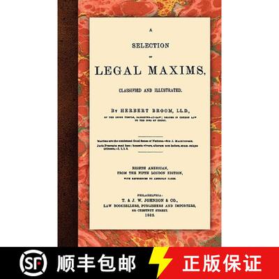 【3-4周达】A Selection of Legal Maxims [9781616190743]