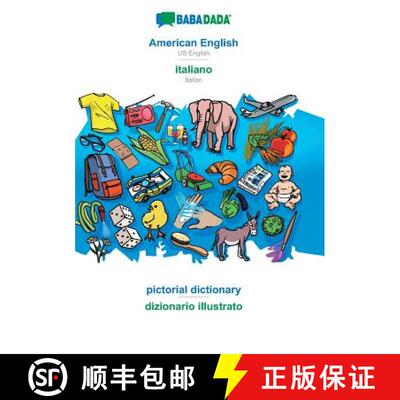 【3-4周达】BABADADA, American English - italiano, pictorial dictionary - dizionario illustrato: US En... [9783960361015]