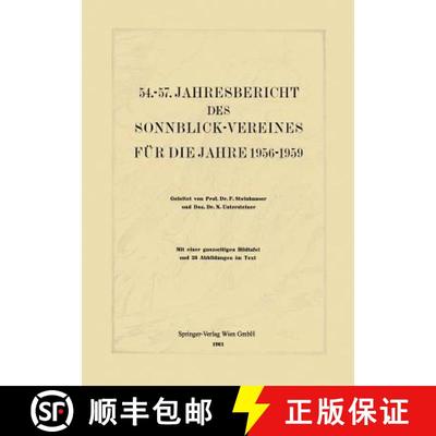 【3-4周达】54.–57. Jahresbericht des Sonnblick-Vereines für die Jahre 1956–1959 [9783211805824]