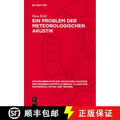【3-4周达】精装 Ein Problem der meteorologischen Akustik – (Die tagesperiodische Variation der Schal... [9783112774861]