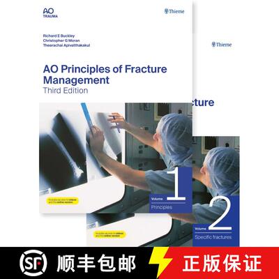 【3-4周达】精装 AO Principles of Fracture Management – Vol. 1: Principles, Vol. 2: Specific Fractures [9783132444737]