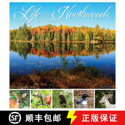 【3-4周达】Life in the Northwoods 2026 12 X 12 Wall Calendar [9781549255472]