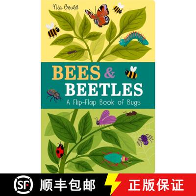 【3-4周达】Bees & Beetles: A Flip-Flap Book of Bugs: A Flip-Flap Book of Bugs [9781801044585]