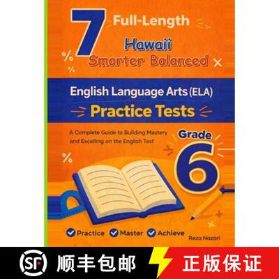 【3-4周达】7 Realistic Hawaii SBAC Grade 6 English Language Arts Practice Tests: Full-Length Practice... [9798896470496]