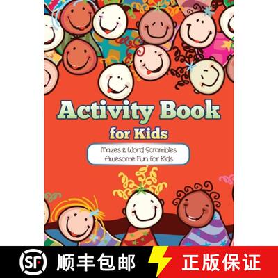 【3-4周达】Activity Book for Kids: Mazes & Word Scrambles Awesome Fun for Kids [9781634281935]