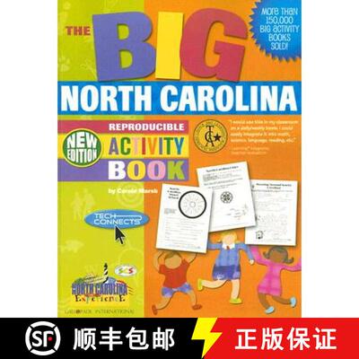 【3-4周达】The Big North Carolina Reproducible Activity Book! [9780635061638]