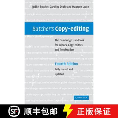 【3-4周达】Butcher's Copy-editing: The Cambridge Handbook for Editors, Copy-editors and Proofreaders [9780521847131]