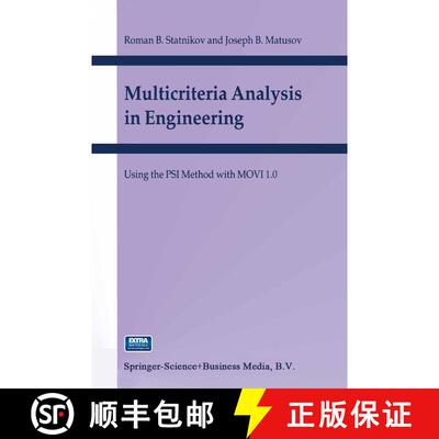 【3-4周达】Multicriteria Analysis in Engineering : Using the PSI Method with MOVI 1.0 [9789048160587]