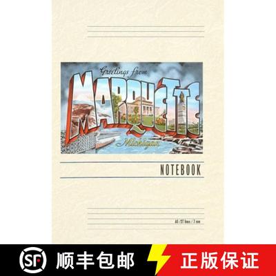 预订 Vintage Lined Notebook Greetings from Marquette [9798385425662]