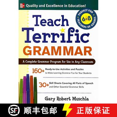 【3-4周达】Teach Terrific Grammar, Grades 6-8: A Complete Grammar Program for Use in Any Classroom - ... [9780071477031]