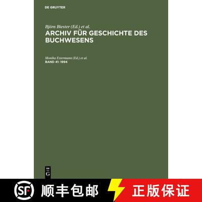 预订 Archiv für Geschichte des Buchwesens, Band 41, Archiv für Geschichte des Buchwesens (1994) [9783598248375]